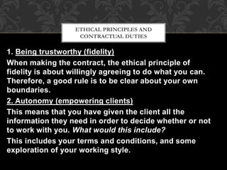 Lecture 3 contracts in counselling | PPTX