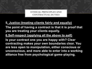 Lecture 3 contracts in counselling | PPTX