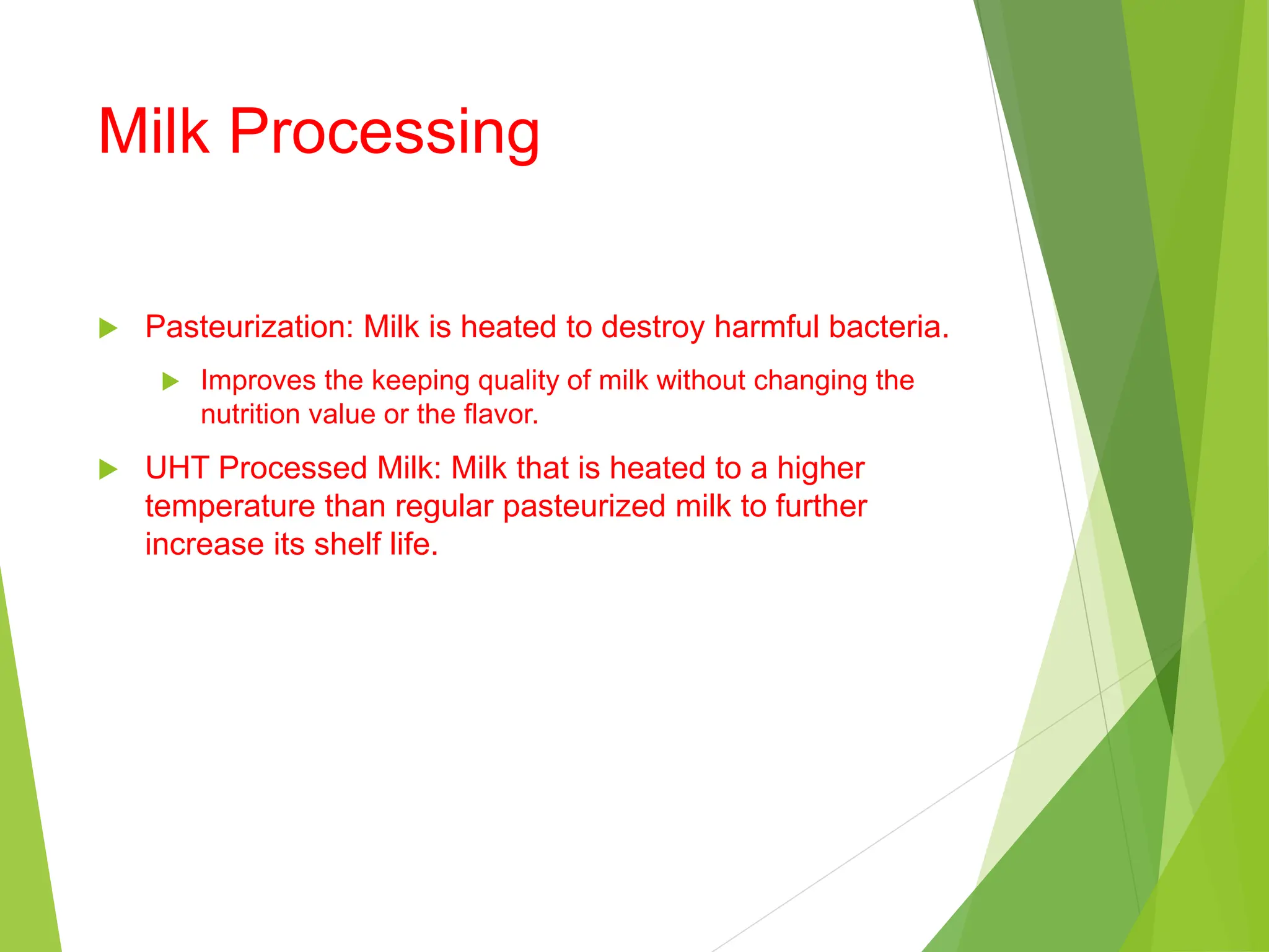 Types of milk -milk processing - Storage | PPTX | Desserts and Baking ...