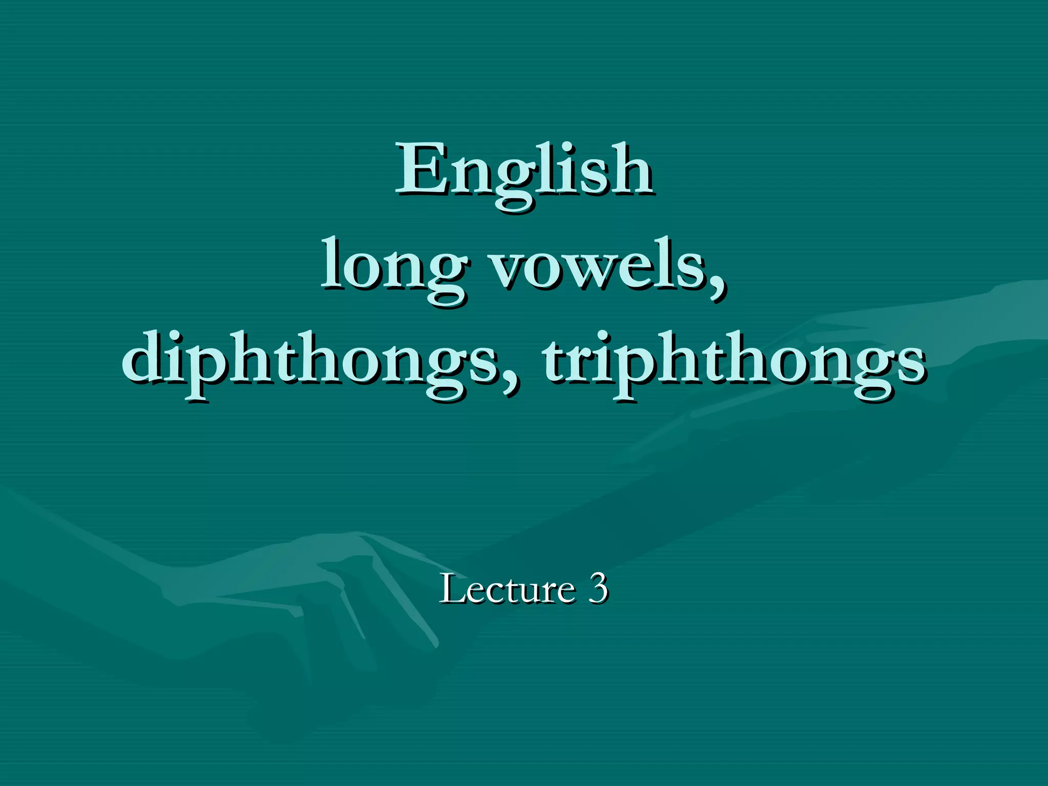 Diphthongs | PPT