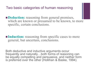 Lecture 3 Reasoning | PPT