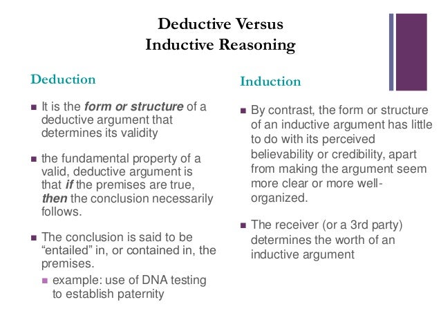What Is The Difference Between Deductive And Inductive Arguments What Is The Difference Between Deductive And Inductive Arguments