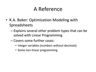 Lecture3 elementary optimization | PPT