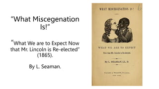 Race, Science, and Medicine: Enacting Slavery in Medicine | PPT