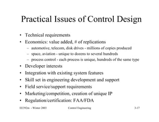 Lecture 3 - Model-based control engineering | PPT