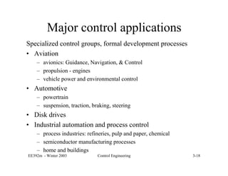 Lecture 3 - Model-based control engineering | PPT