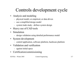 Lecture 3 - Model-based control engineering | PPT