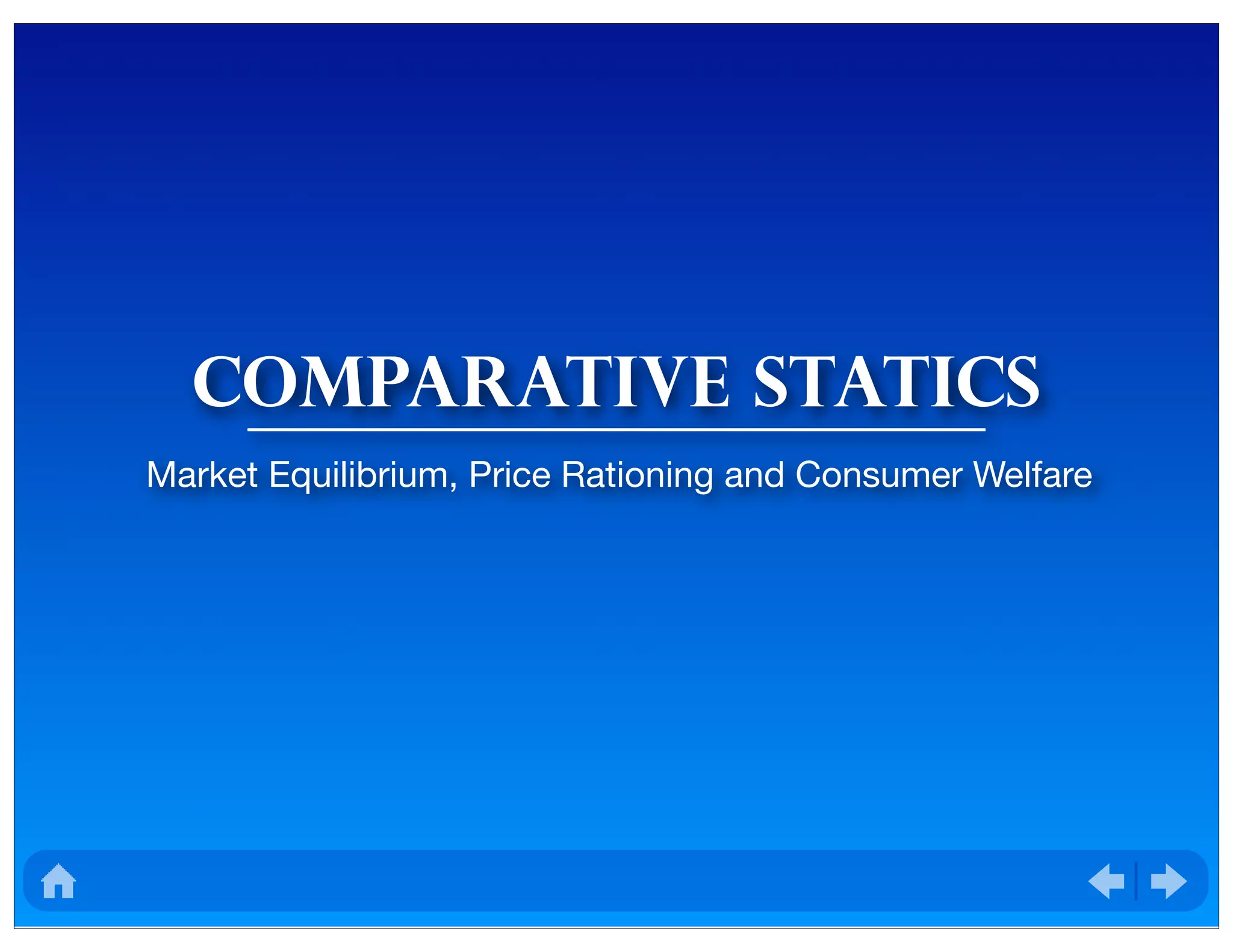 Comparative Statics | PDF