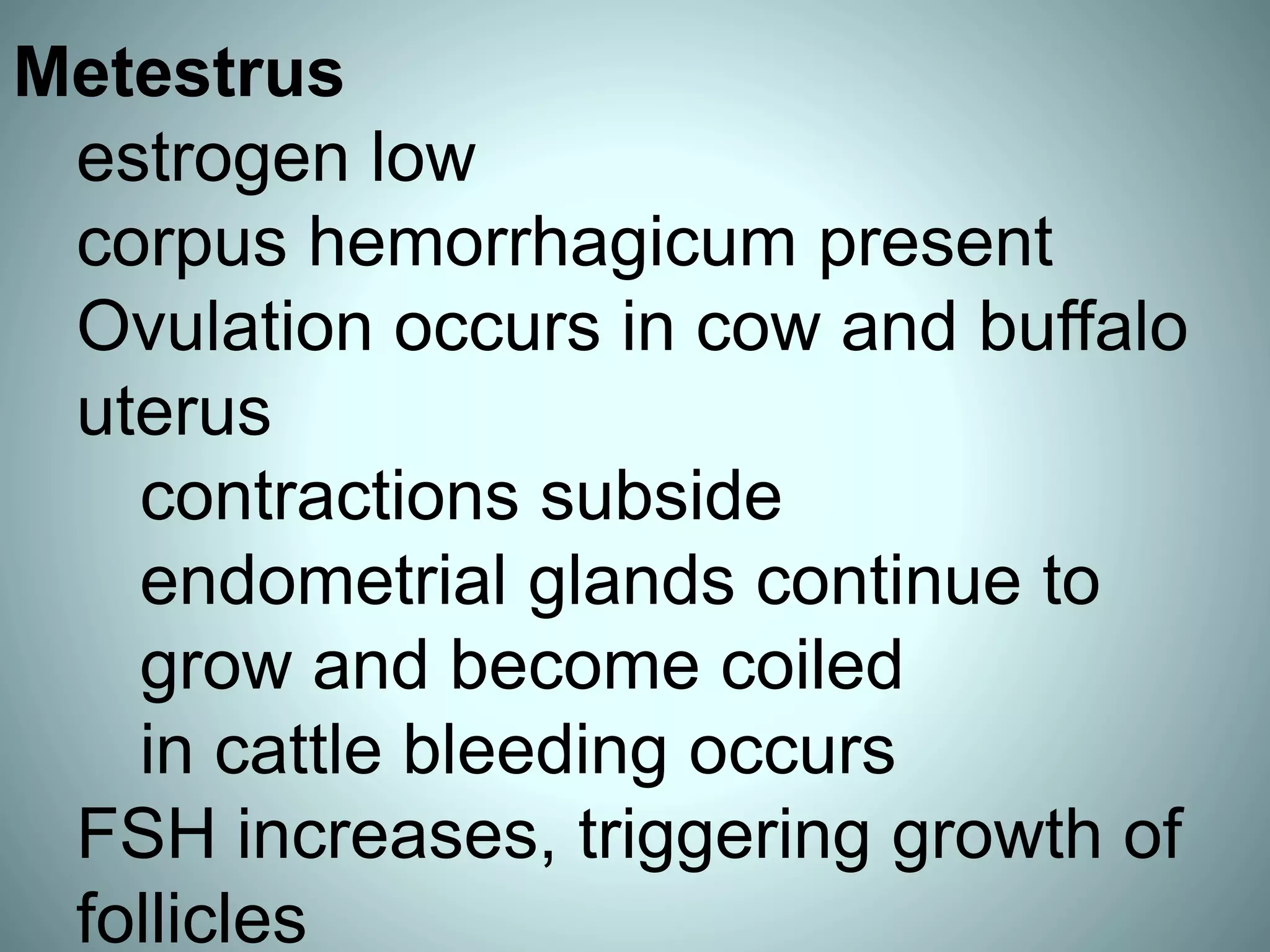 Lecture 3 estrous cycle and estrus signs in domestic animals | PDF