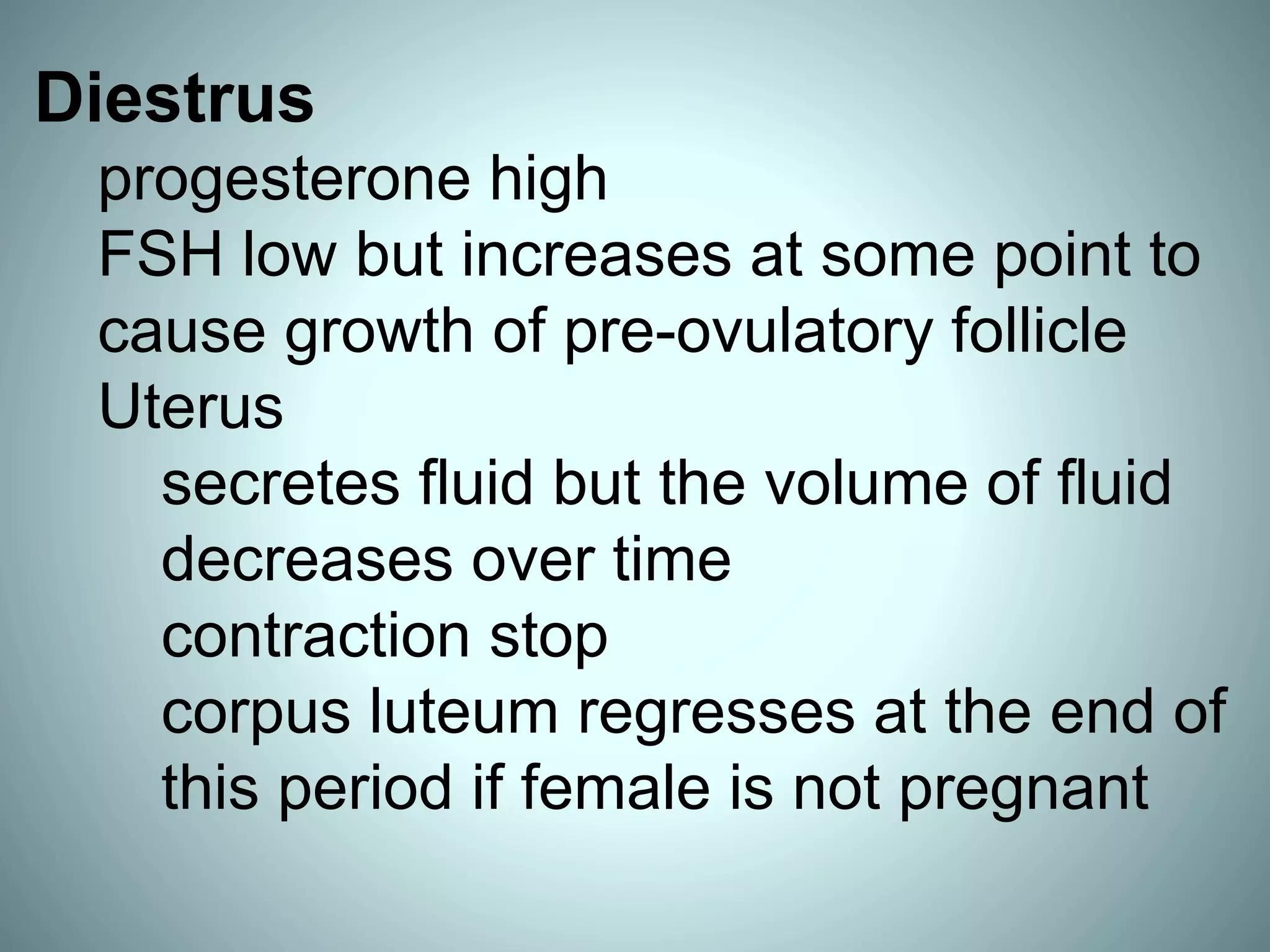 Lecture 3 estrous cycle and estrus signs in domestic animals | PDF