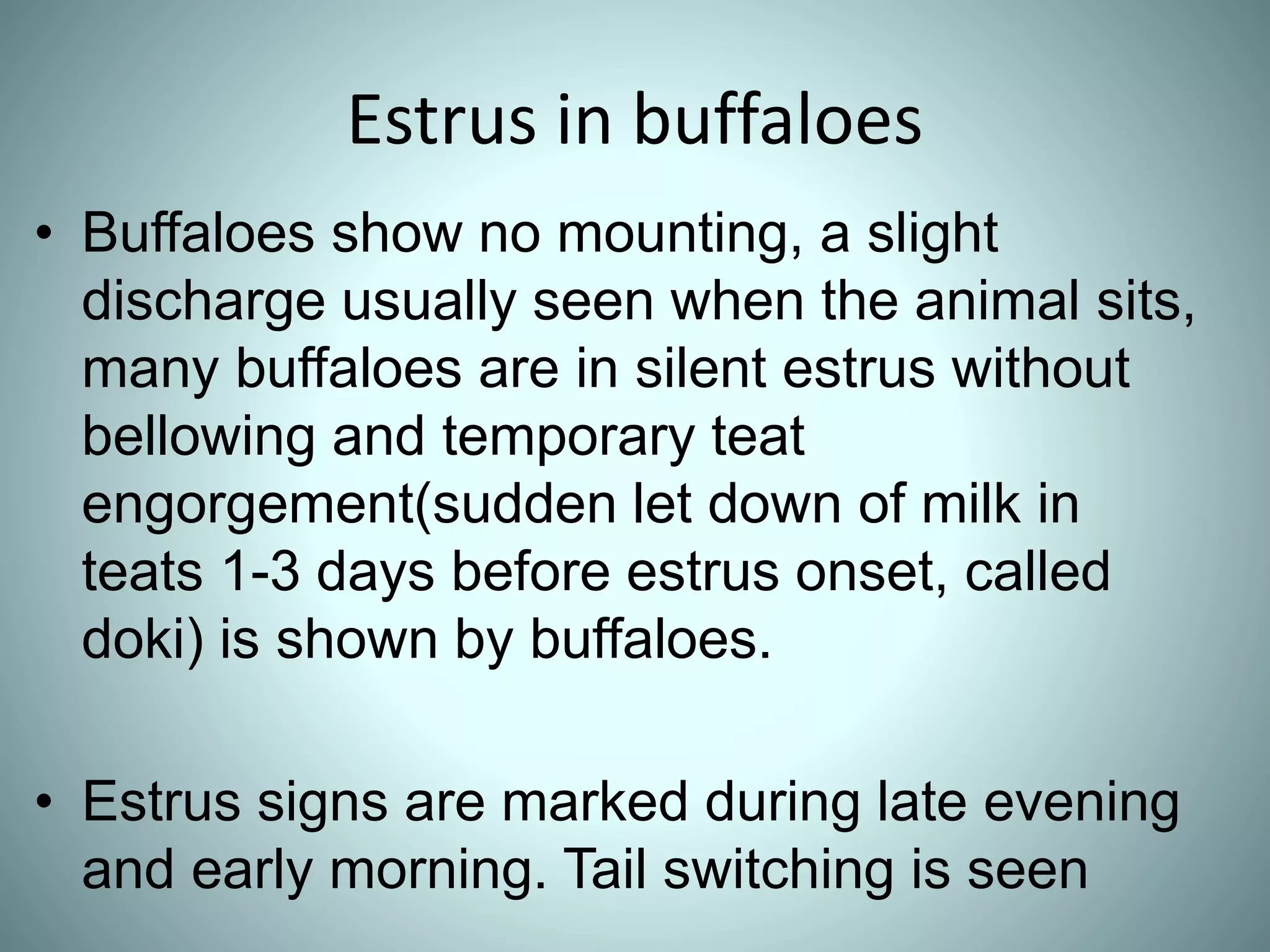 Lecture 3 estrous cycle and estrus signs in domestic animals | PDF