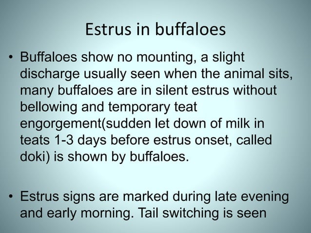 Lecture 3 estrous cycle and estrus signs in domestic animals | PDF ...