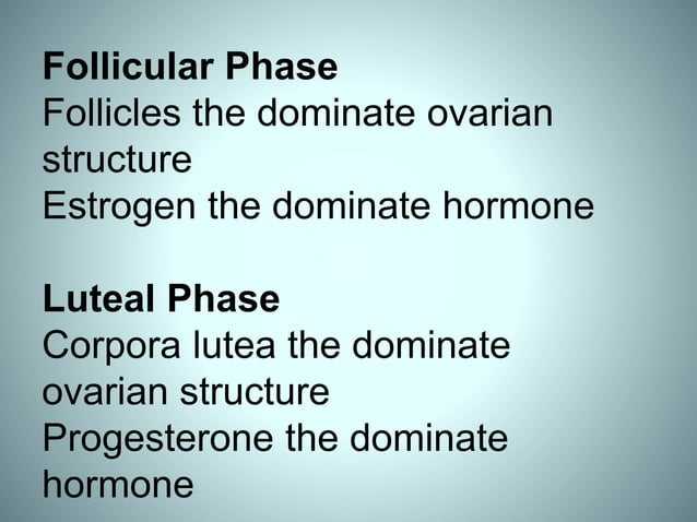 Lecture 3 estrous cycle and estrus signs in domestic animals | PDF ...