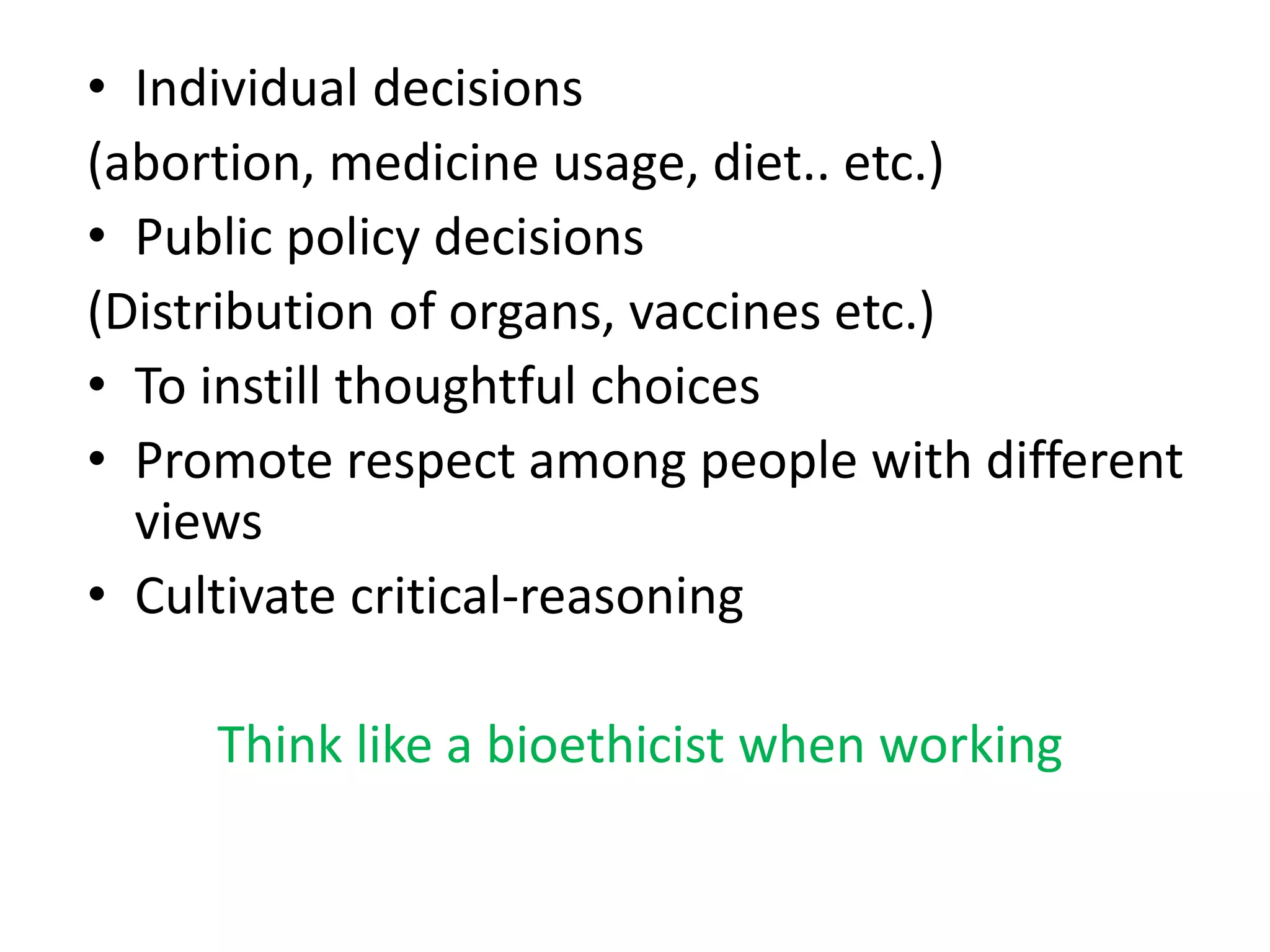 Lecture 3 ethics and bioethics | PPTX