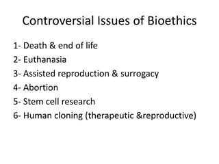 Lecture 3 ethics and bioethics | PPTX