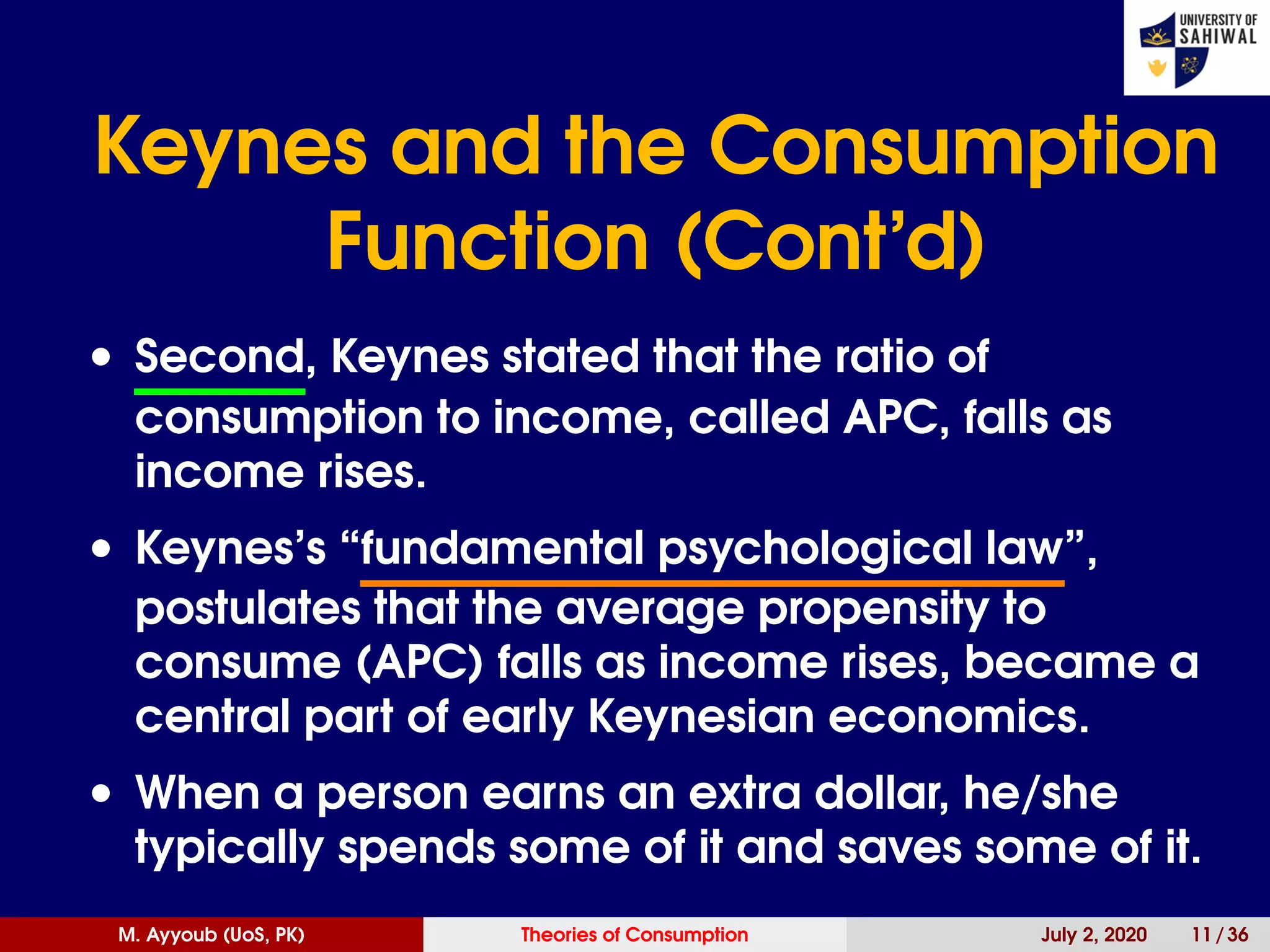 Theories of Consumption_Extended Version | PDF