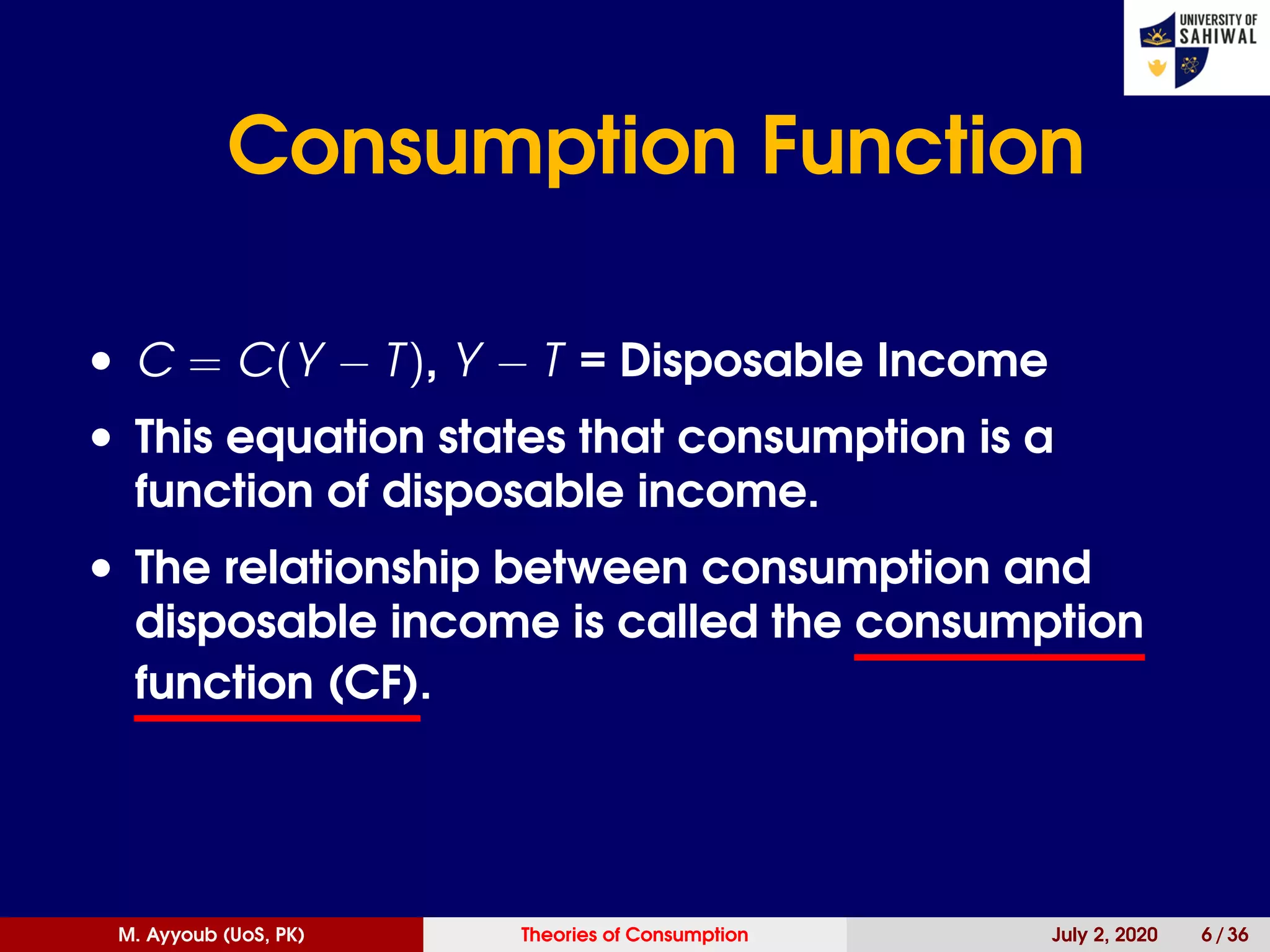 Theories of Consumption_Extended Version | PDF