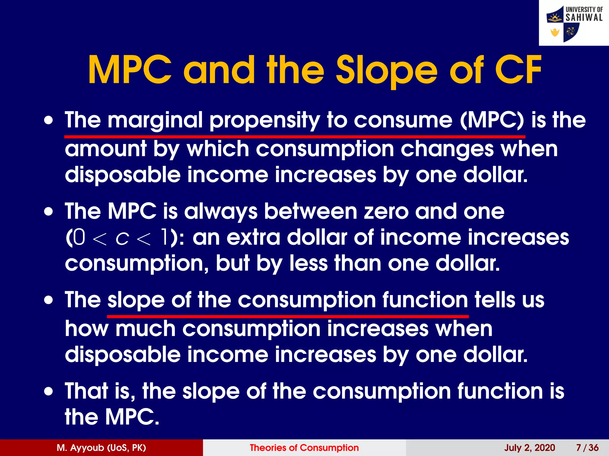 Theories of Consumption_Extended Version | PDF