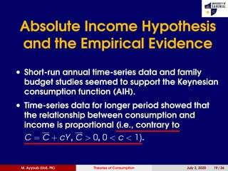 Theories of Consumption_Extended Version | PDF