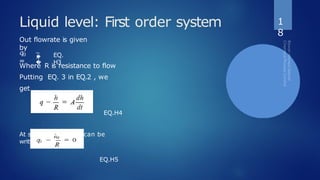 First order processes Chemical Process Control.pptx