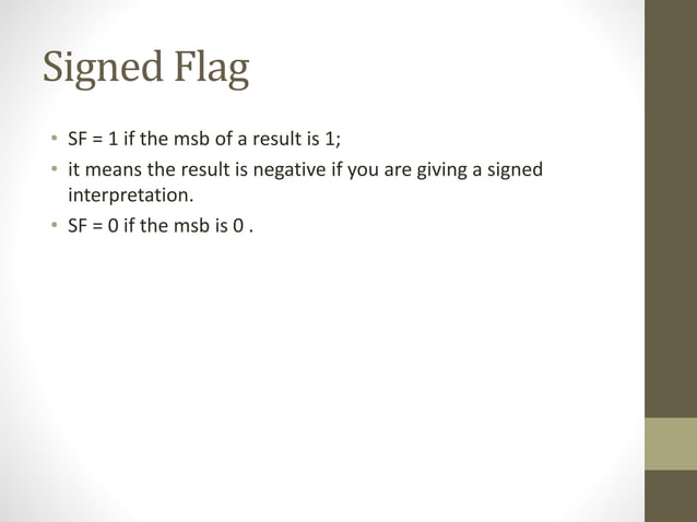 Lecture #3 Flag Register.pptx | Operating Systems | Computer Software ...