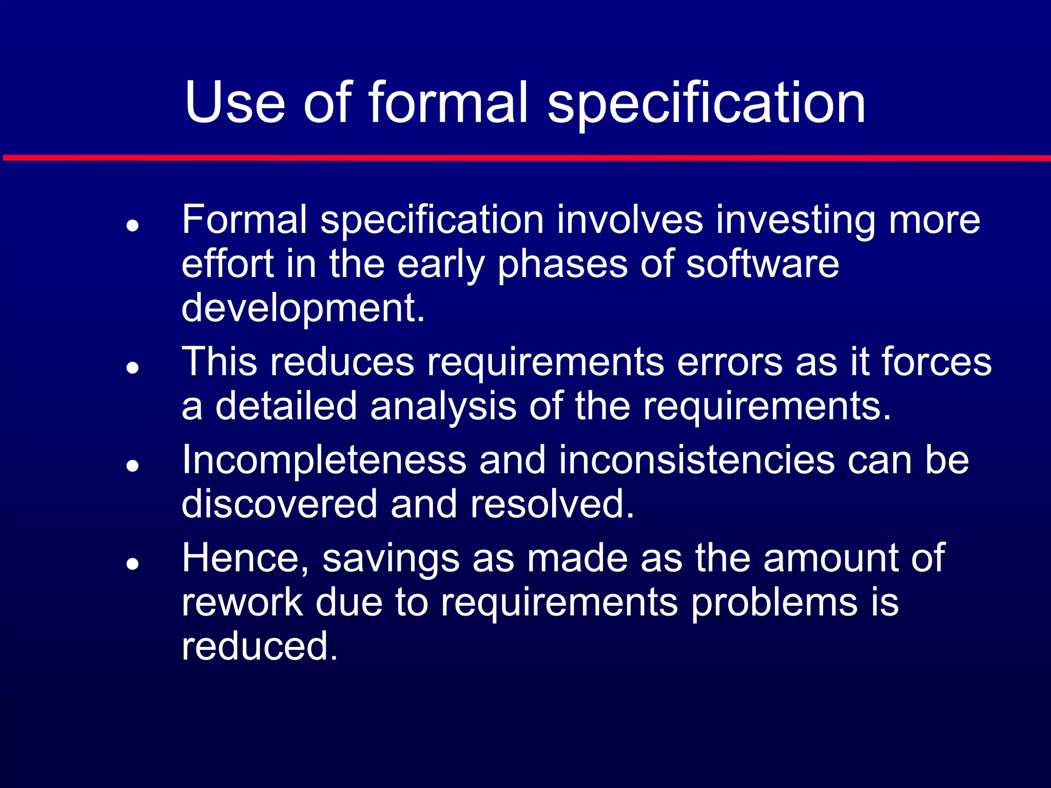 Formal Specifications in Formal Methods | PPT