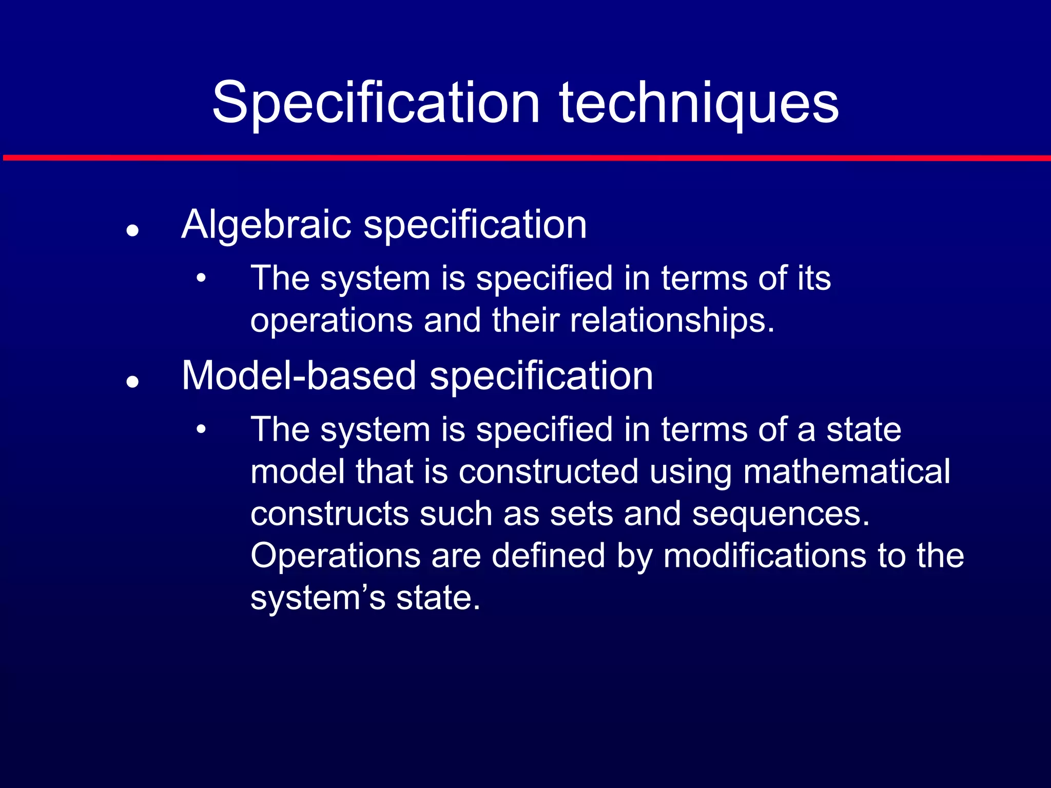 Formal Specifications in Formal Methods | PPT