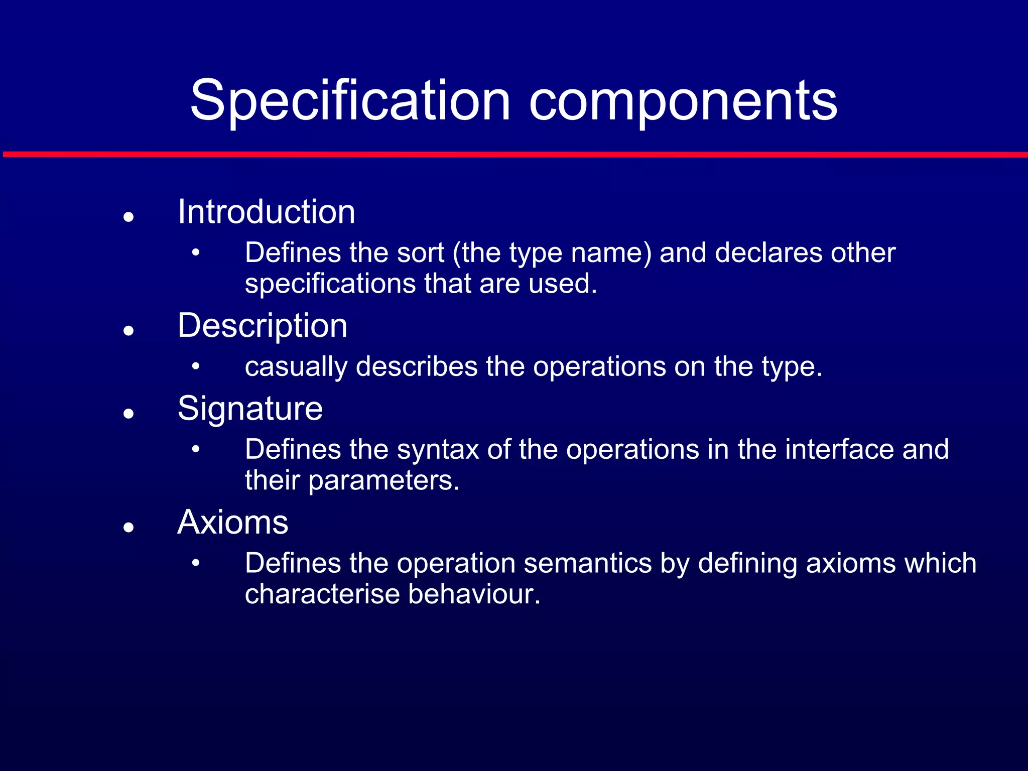 Formal Specifications In Formal Methods Ppt