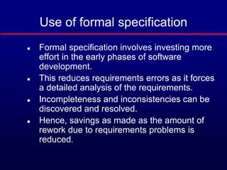 Formal Specifications in Formal Methods | PPT