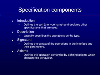 Formal Specifications in Formal Methods | PPT