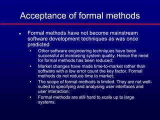 Formal Specifications in Formal Methods | PPT