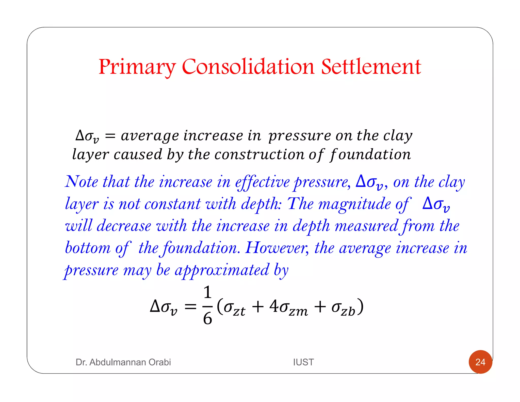 Lecture 3 foundation settlement | PDF