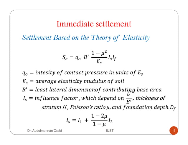 Lecture 3 foundation settlement | PDF