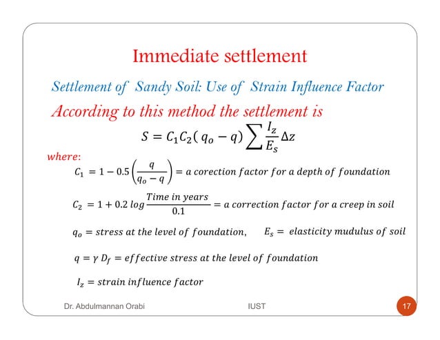 Lecture 3 foundation settlement | PDF