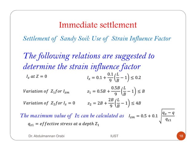 Lecture 3 foundation settlement | PDF