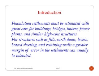 Lecture 3 foundation settlement | PDF