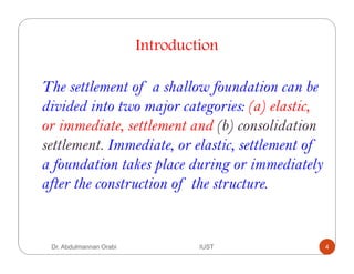 Lecture 3 foundation settlement | PDF
