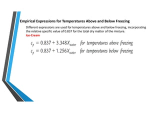 Physical Properties of different food materials | PDF