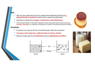 Physical Properties of different food materials | PDF