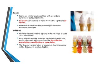 Physical Properties of different food materials | PDF | Physics | Science