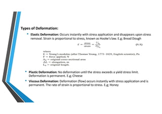 Physical Properties of different food materials | PDF