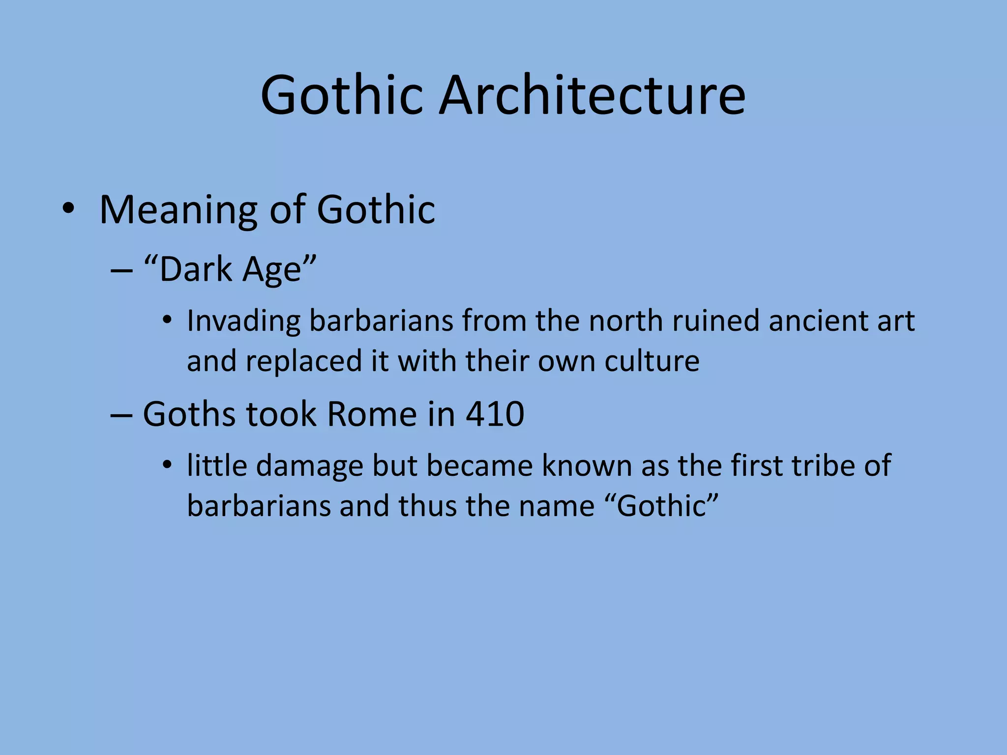 Gothic architecture | PPS