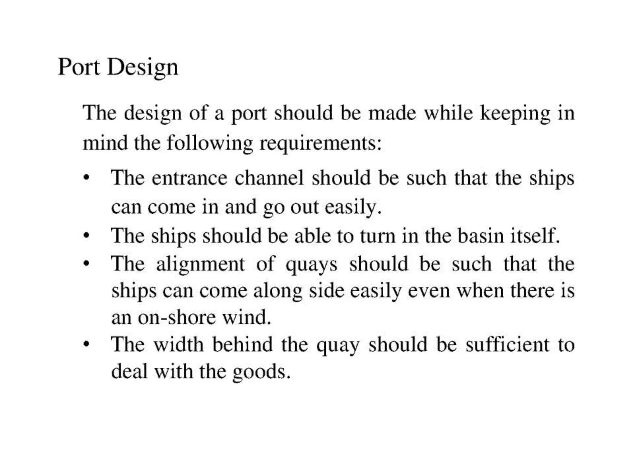 Lecture 3 harbour planning | PPT
