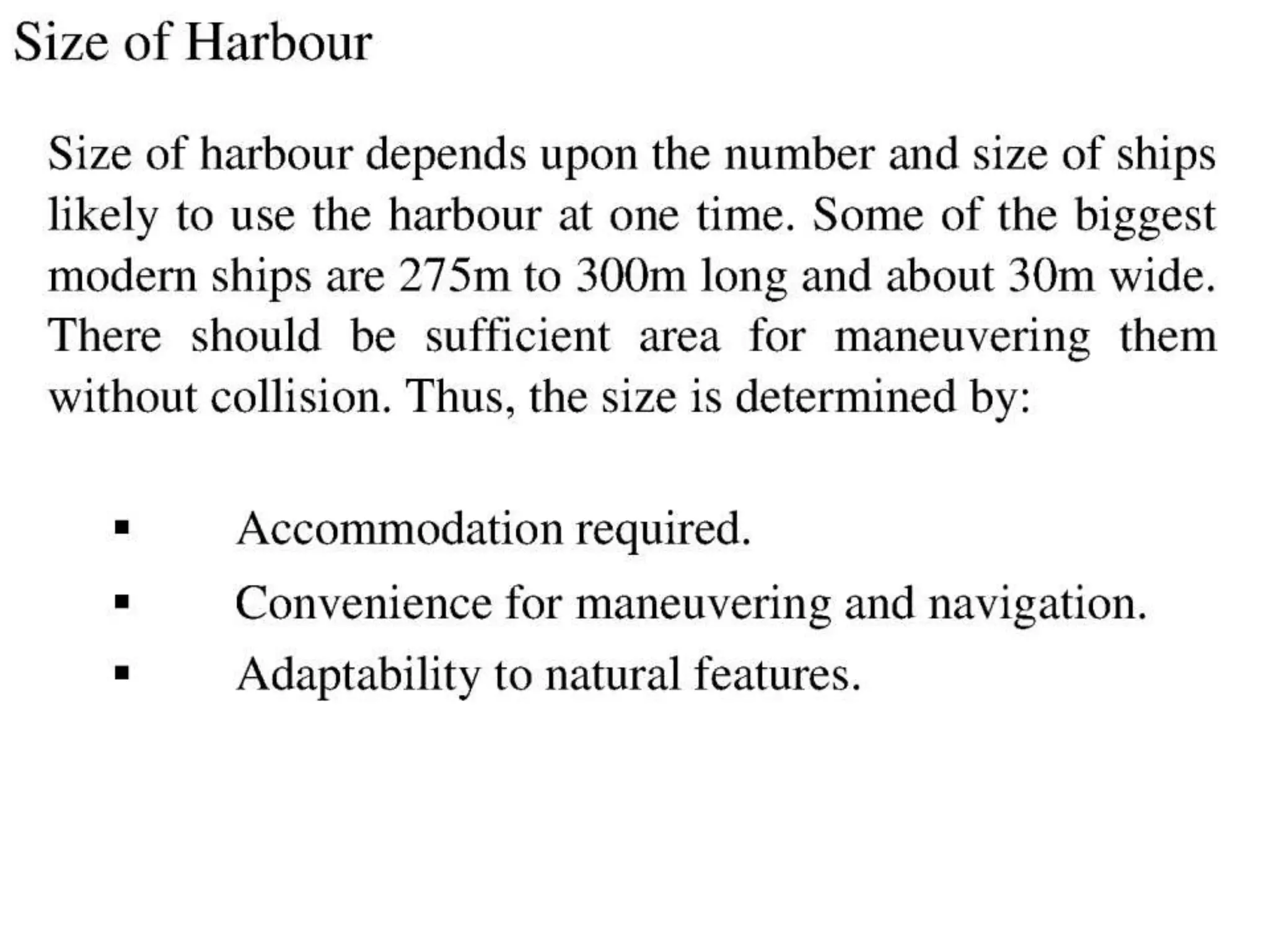 Lecture 3 harbour planning | PPT