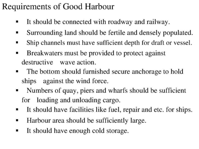 Lecture 3 harbour planning | PPTX