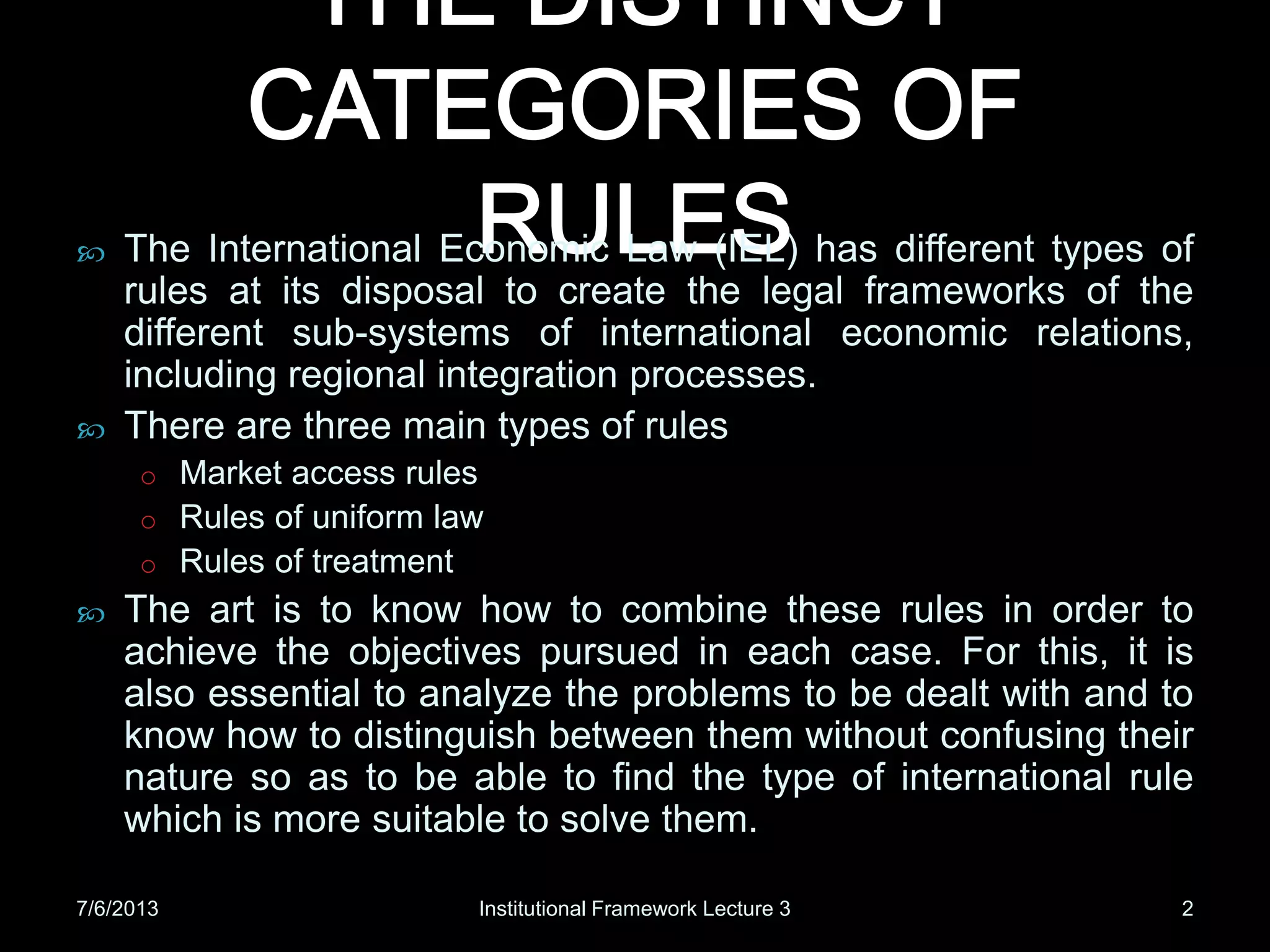 Lecture 3 ib 404 institutional framework for international business | PPT