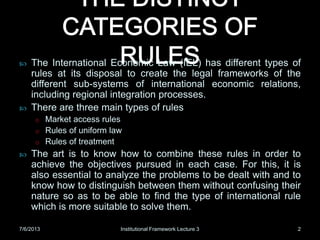 Lecture 3 ib 404 institutional framework for international business | PPT