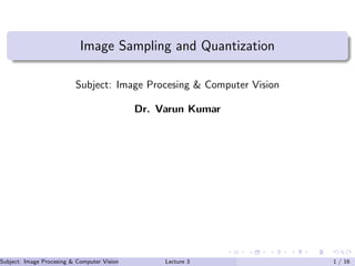 Lecture 3 image sampling and quantization | PDF