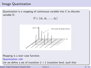 Lecture 3 image sampling and quantization | PDF