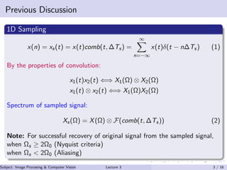 Lecture 3 image sampling and quantization | PDF